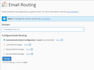 Configuring Email Routing in cPanel - VentraIP Australia