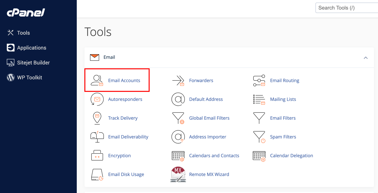 Step Three: How to Set up Email Accounts in cPanel (cPanel Mail) - VentraIP