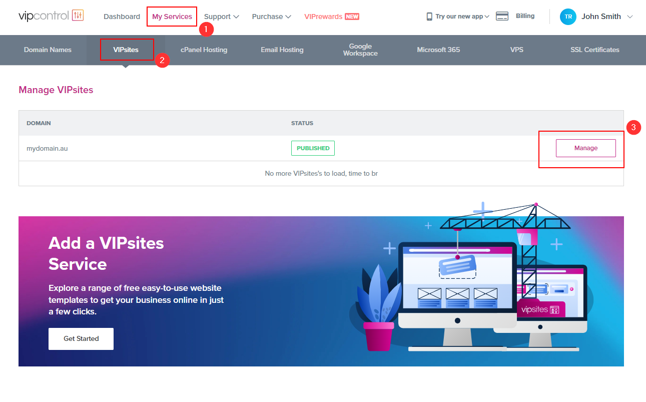 How to cancel your VIPsites Website? - VentraIP