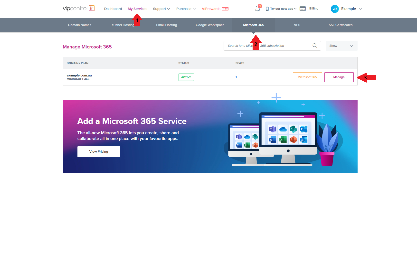 Cancel a Microsoft 365 service - VentraIP