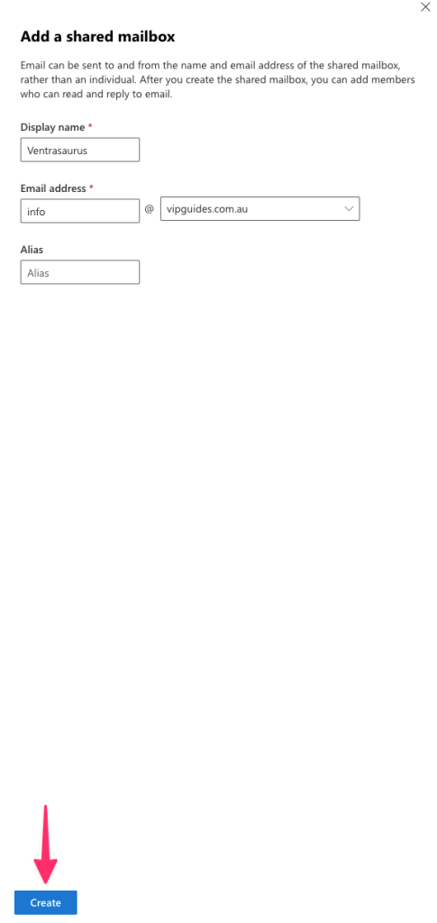 Creating Shared Mailboxes in Microsoft 365 - VentraIP